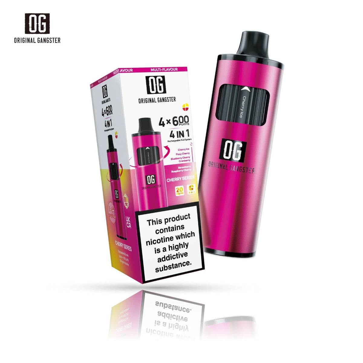 Shop OG Original Gangster 2400 Puffs Disposable Vape 4 in 1 Device (Box ...